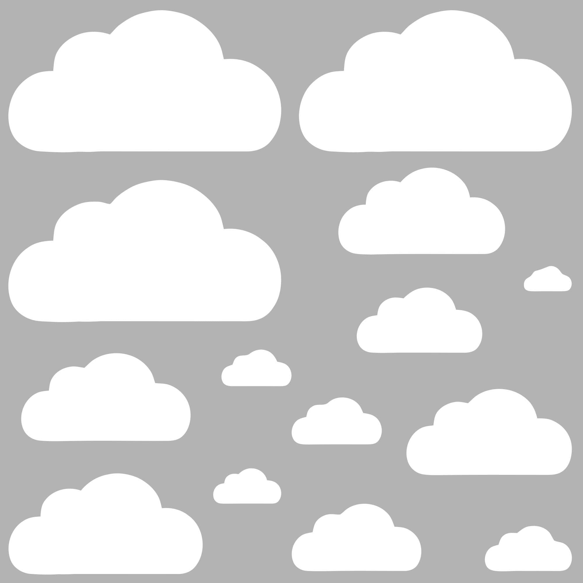 Clouds Set Wall Decal for Baby Room Sticker Stickers Sky Clouds Wall ...