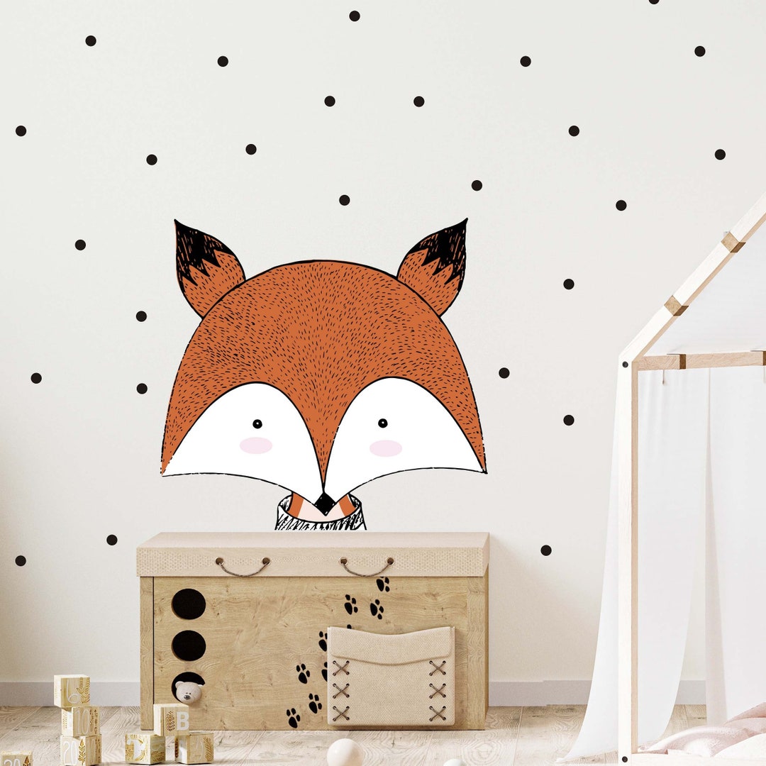 Fox V364 Wall Sticker Children's Room Wall Sticker Sticker With Dots ...