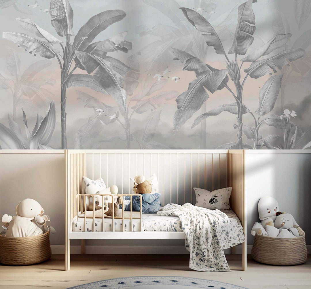 Palm Tree Wallpaper for Children's Rooms - Mural Wall Decal Kids ...