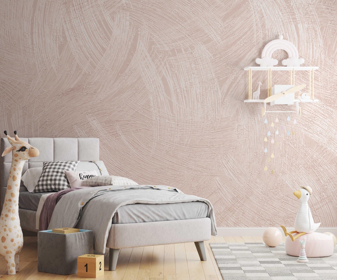 Plaster-look Wallpaper for Children's Rooms - Mural Wall Decal Kids ...