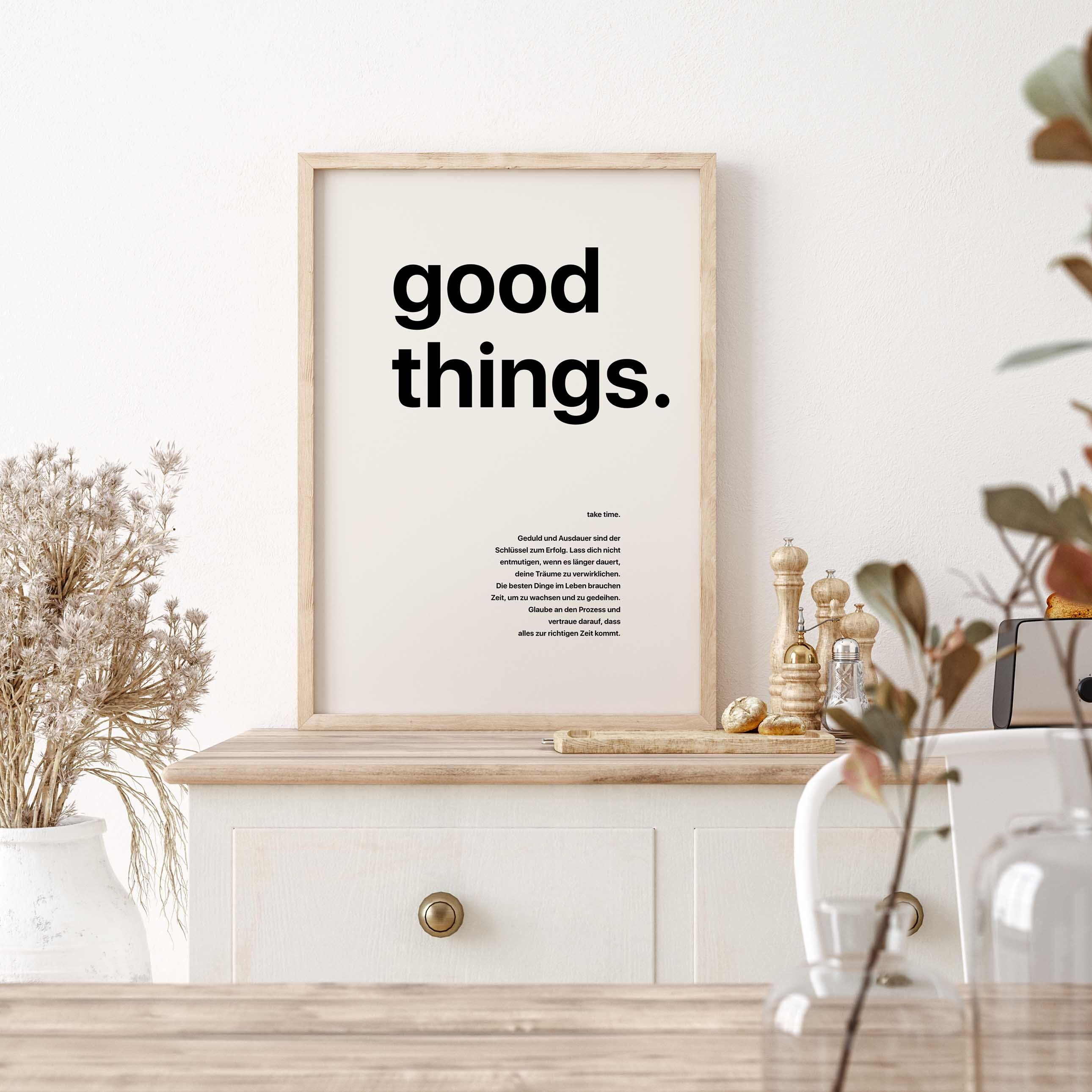 Mural Premium EP101 / Good Things / Poster Murals Motivation - Etsy
