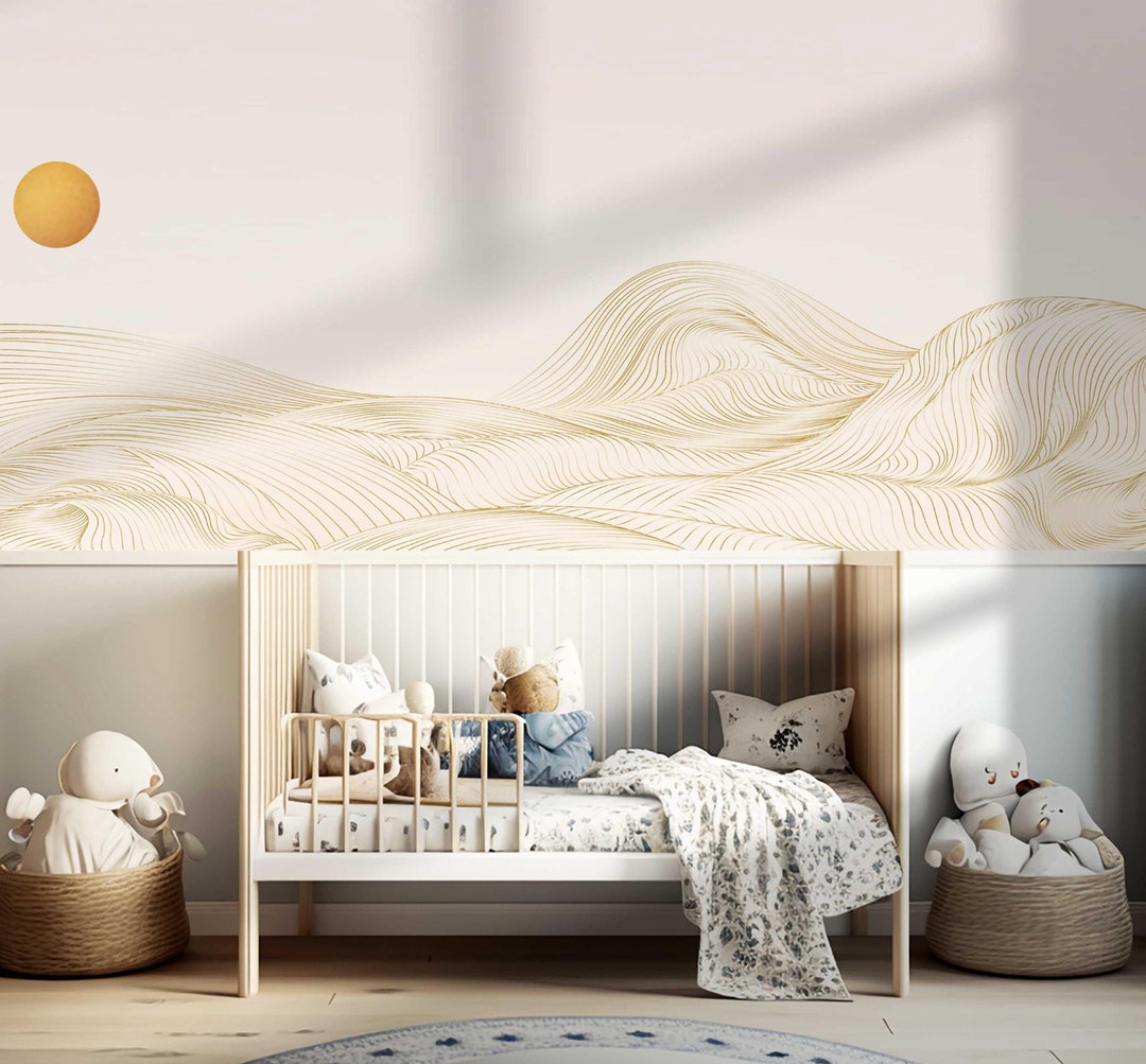 Sun Landscape Wallpaper for Children's Rooms - Mural Wall Decal Kids ...