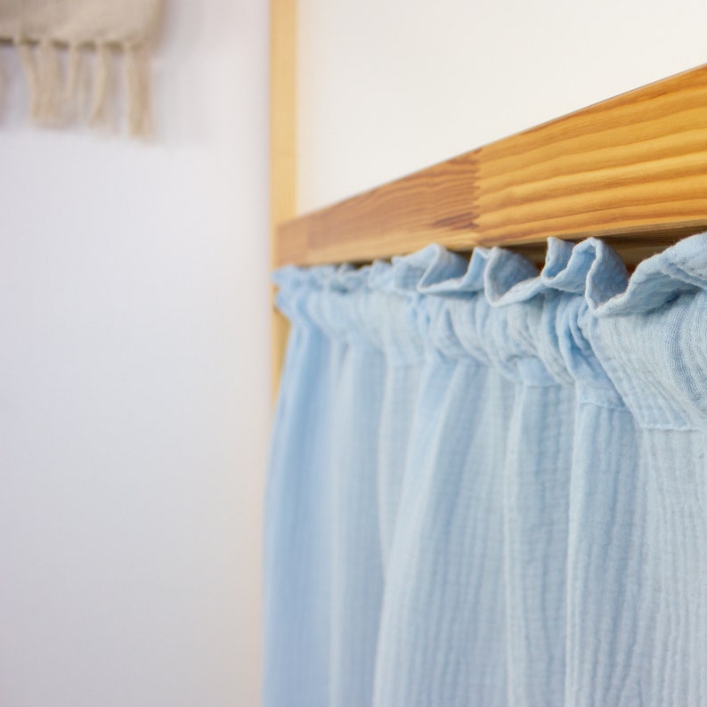 Muslin Curtains / Drapes for IKEA Kura - 100% Organic Cotton - Perfect ...