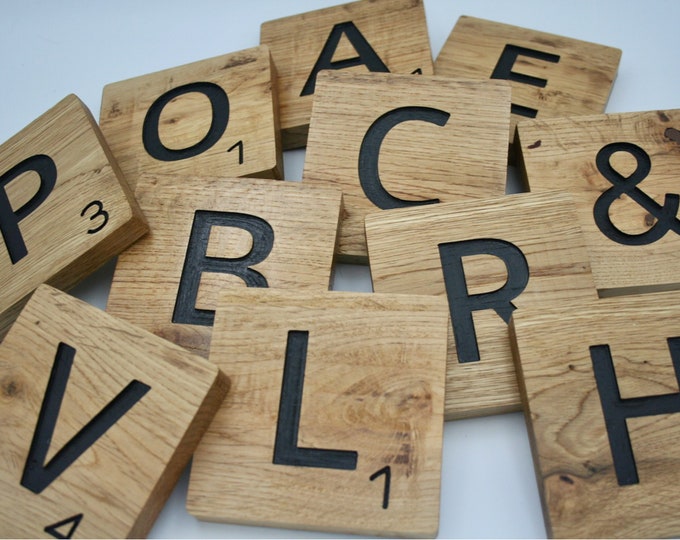 Large Wooden Scrabble Letters - You Pick the Letters (price per Letter ...