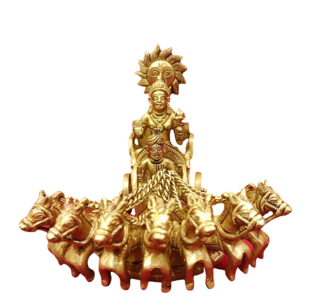 SURYAN RATH Brass - Suryan Rath, Celestial Decor, Brass Art, Solar ...
