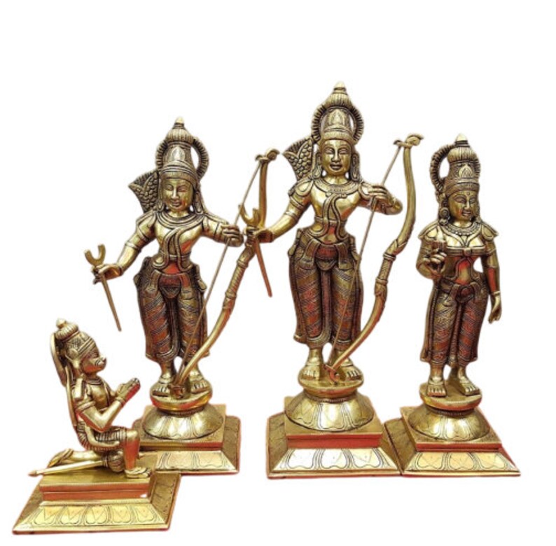 RAMAR SET Brass Ramar Set, Lord Rama Idol, Spiritual Decor, Divine ...