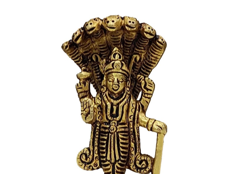 NAG VISHNU Brass- Solid Brass, Symbol of Devotion and Craftsmanship ...
