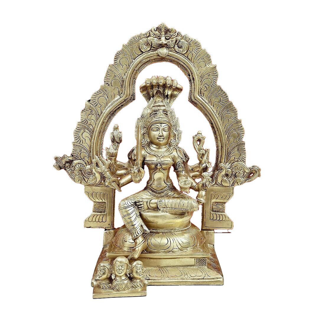 Mariamman Brass Statue South Indian Form of Durga,solid Brass, Symbol ...