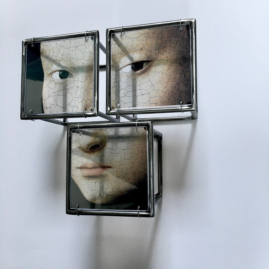 Renaissance Metal Wall Art, Portrait Face Details, Christmas Art Lovers ...