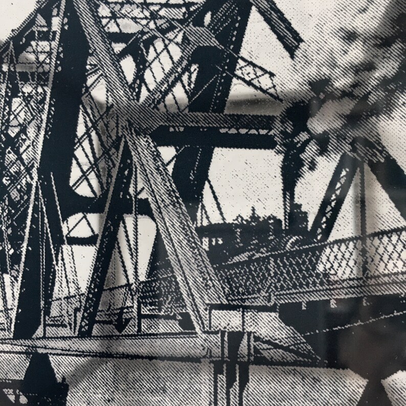 Steam Train Crossing the Frisco Bridge, Metal Wall Art Sculpture ...