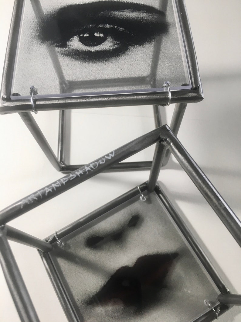 Pop Art Sculpture: Red Lips & Eye Metal Diptych - Etsy Canada