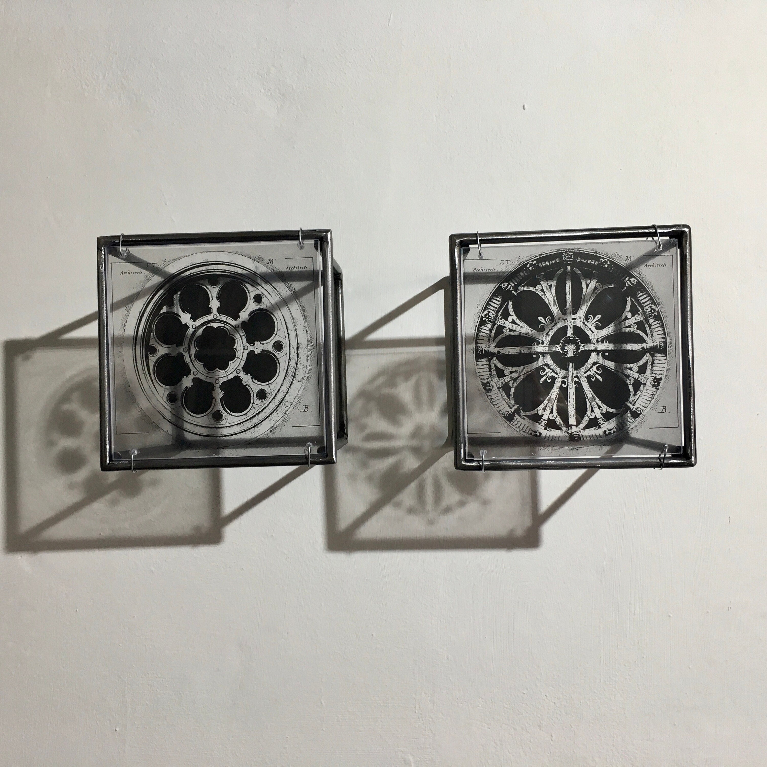 Cathedral Windows Art Sculpture, Steel Metal Art Object, Housewarming ...