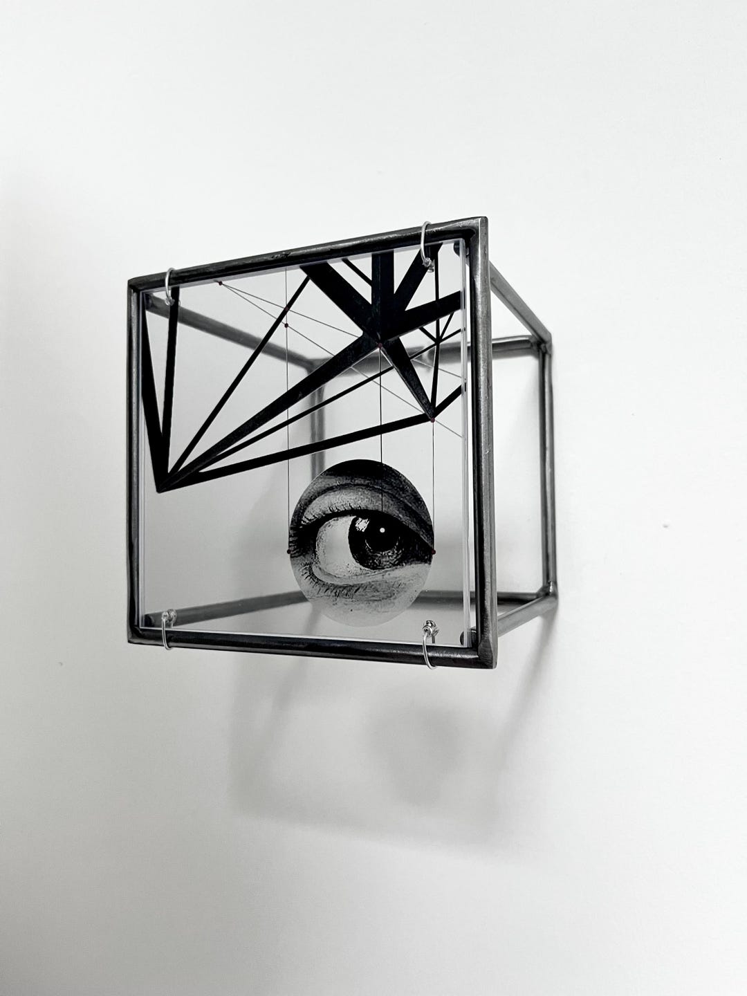 Knowing Glance, Metal Wall or Desk Top Sculpture, Original Interior ...