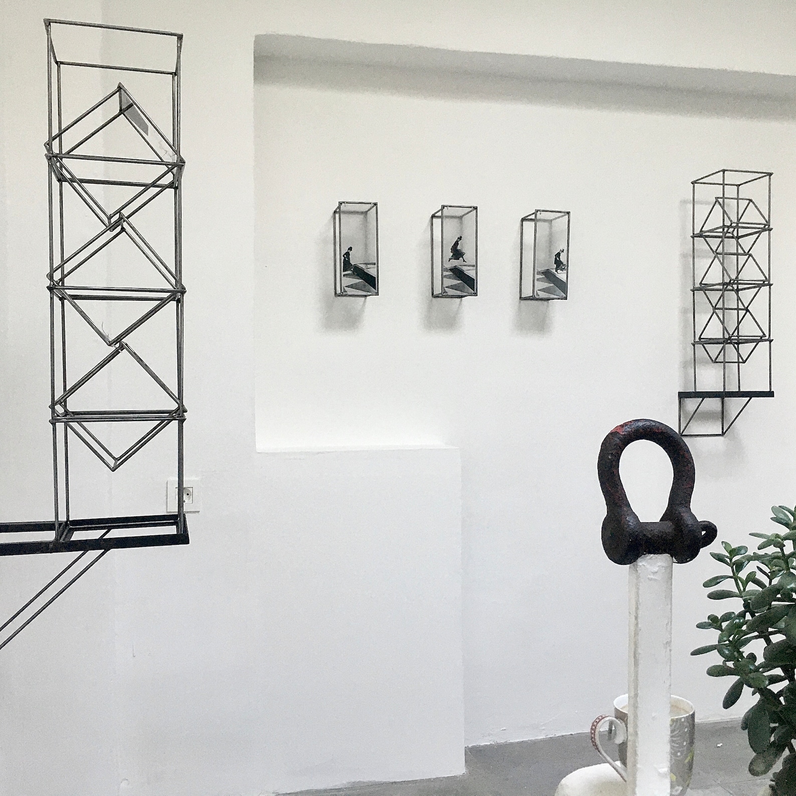 Avoiding the Void, Metal Wall or Desk Top Sculpture, Original Interior ...