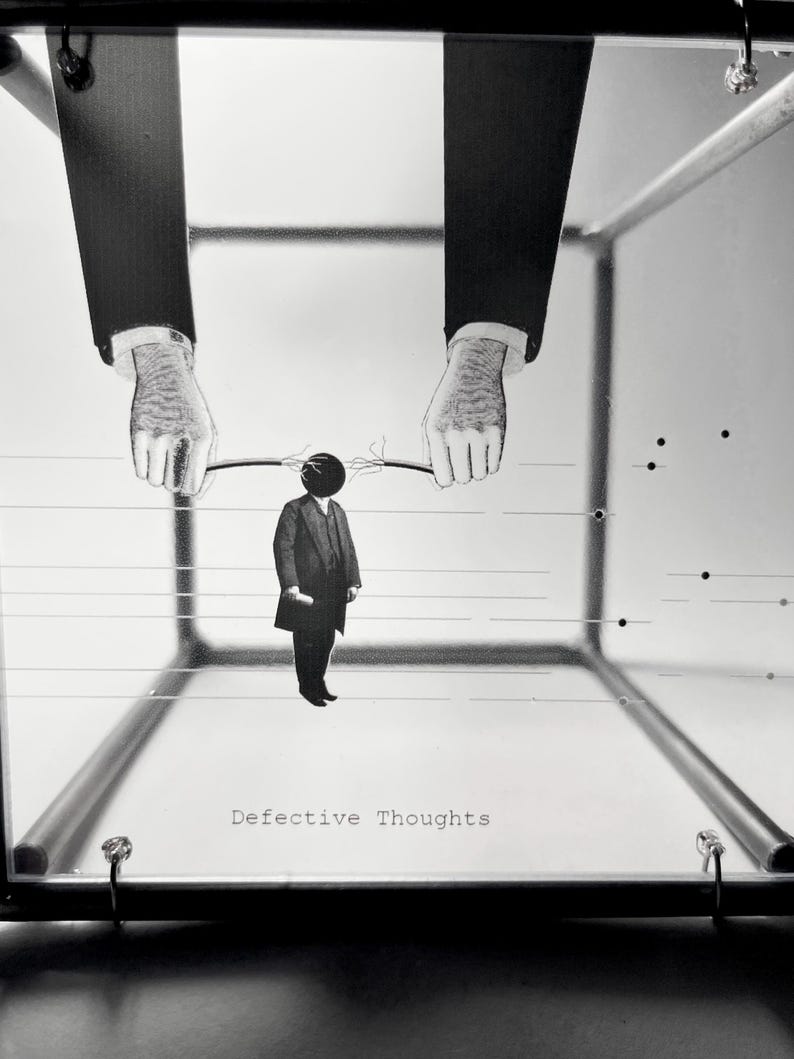 Minimalist wall sculpture “Defective Thoughts” art object design - Etsy ...