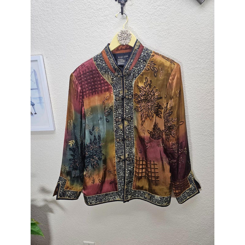 Floral Silk Top - Etsy