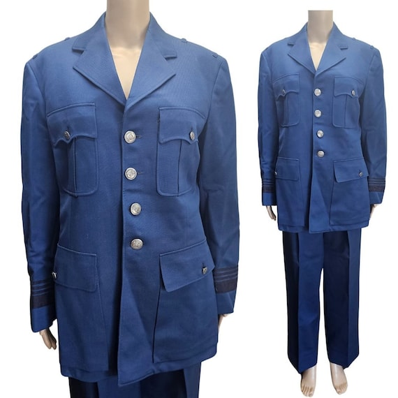 1950s Vintage Military Style High Rise Retro Suit Sma… - Gem