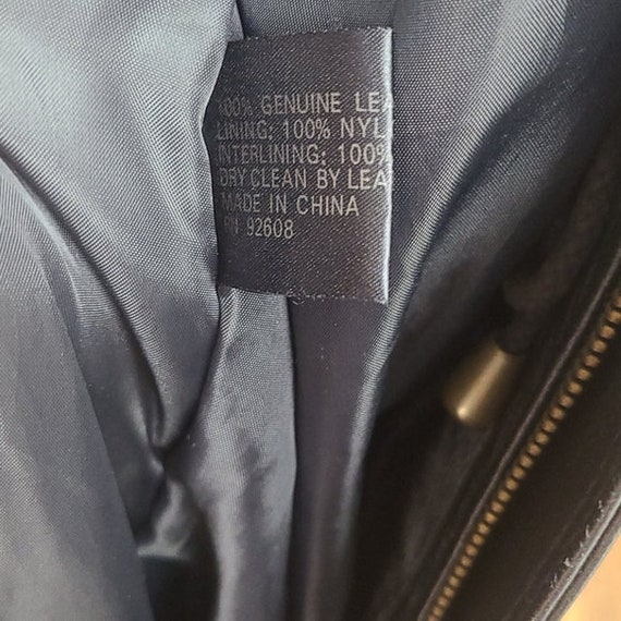 Vintage Duncan Row Mid-Length Leather Moto Jacket - Gem