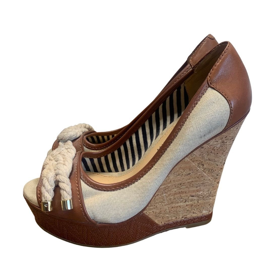 Gianni Bini Chic and Timeless Mixed Media Slip-on Wedges 6.5 - Etsy