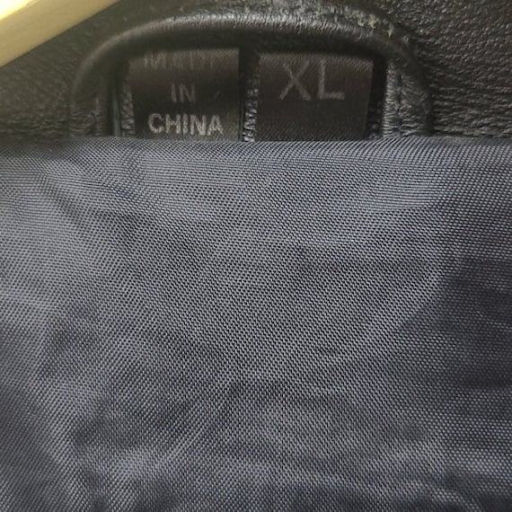 Vintage Duncan Row Mid-Length Leather Moto Jacket - Gem