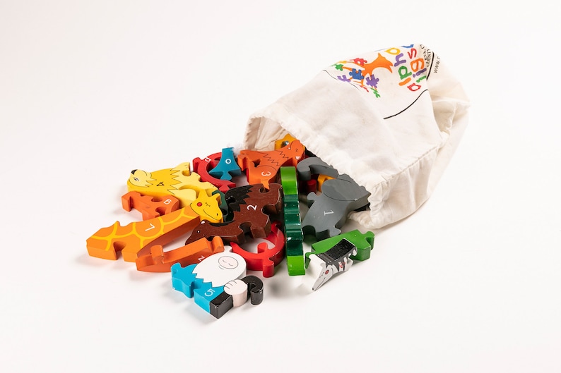 Alphabet Ark Handcrafted Wooden Jigsaw Puzzle - Etsy