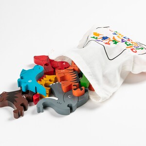 Number Zoo Handcrafted Wooden Jigsaw Puzzle - Etsy