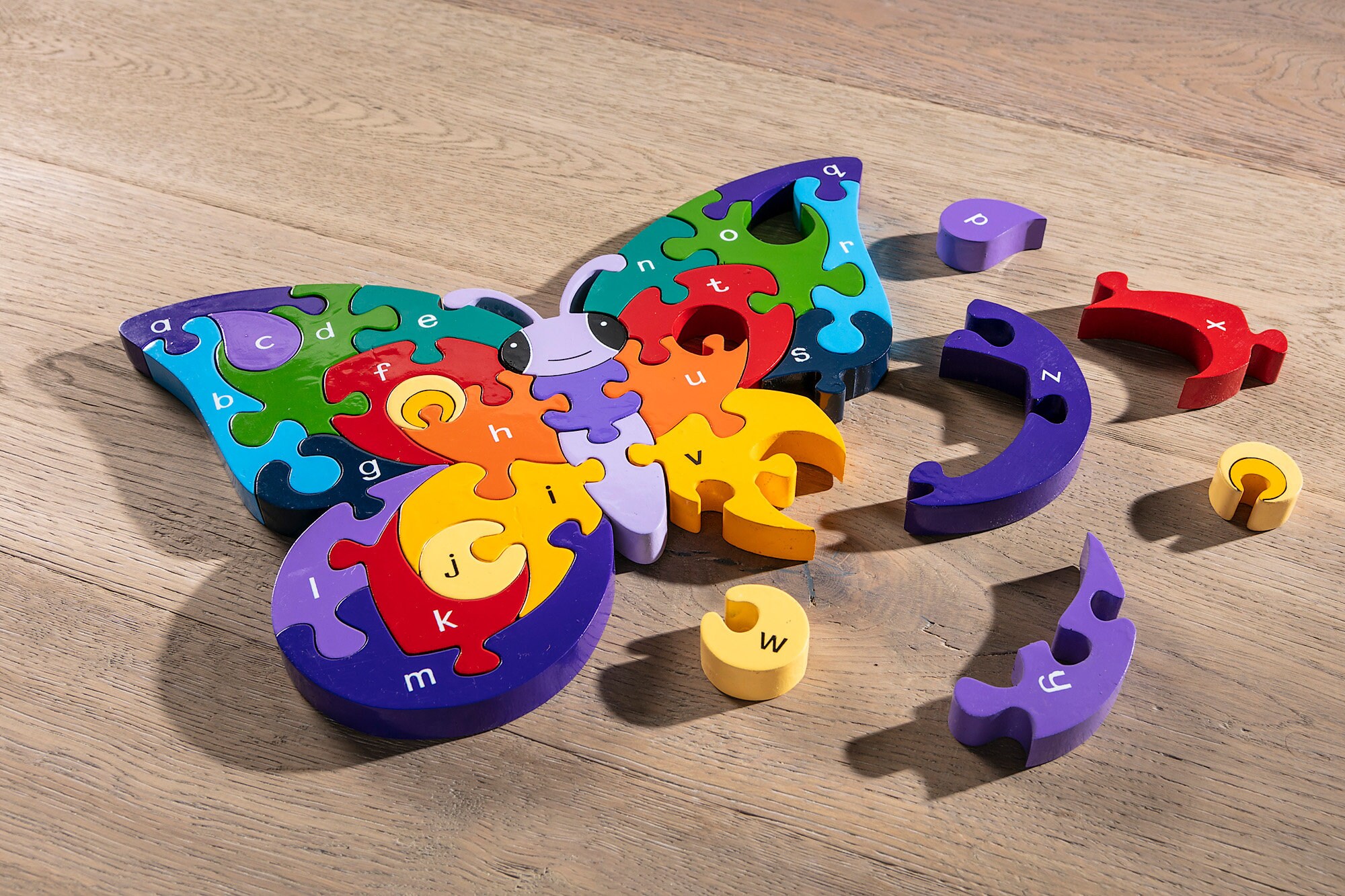 Alphabet Butterfly Handcrafted Wooden Jigsaw Puzzle - Etsy