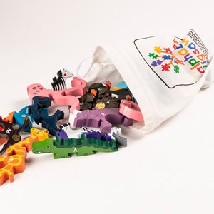 Alphabet Zoo Handcrafted Wooden Jigsaw Puzzle & Play Set - Etsy