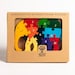 Number Elephant Wooden Jigsaw Puzzle - Etsy