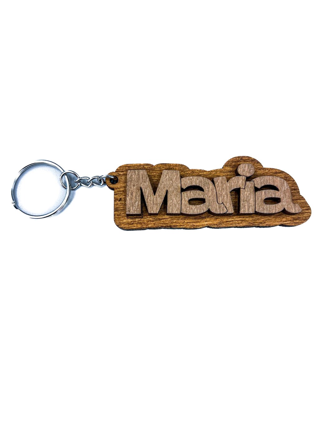 Personalized Wooden Name Keychain, Name of Shop Bar Restaurant Hotel B ...