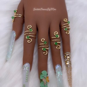 Mini Jade Goddess Art Crystal, Gemstone Ring - Etsy