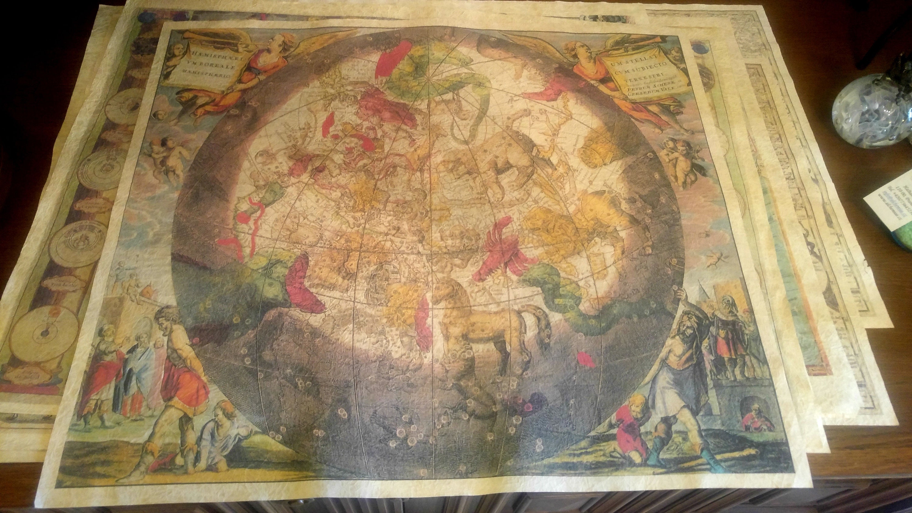 Alchemy medieval map of the world | Etsy