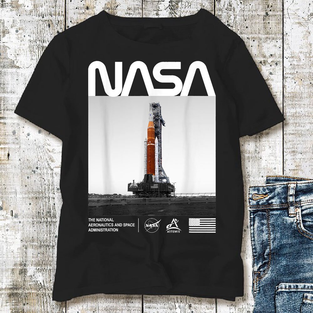Nasa Artemis Sls Space Launch System Worm Insignia Logo Tshirt ...