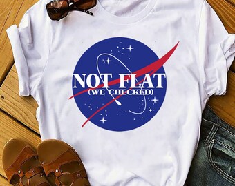 Nasa Not Flat Shirt - Etsy