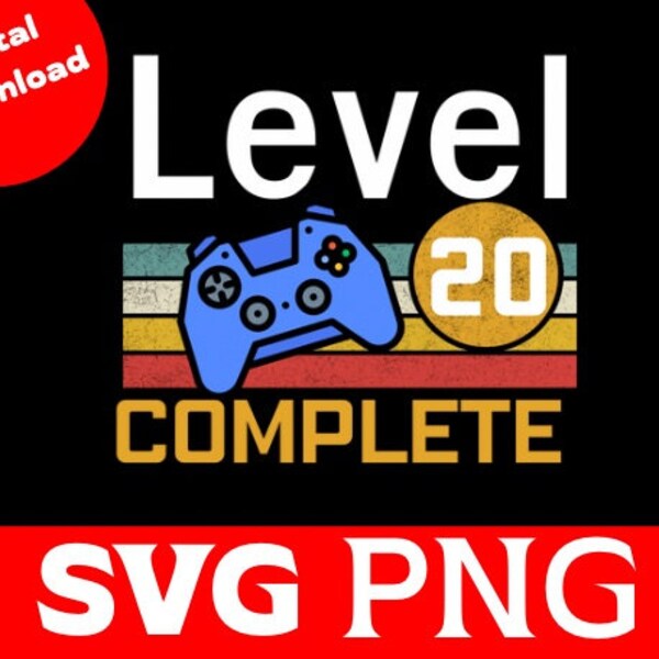 Level 20 Complete Svg - Etsy