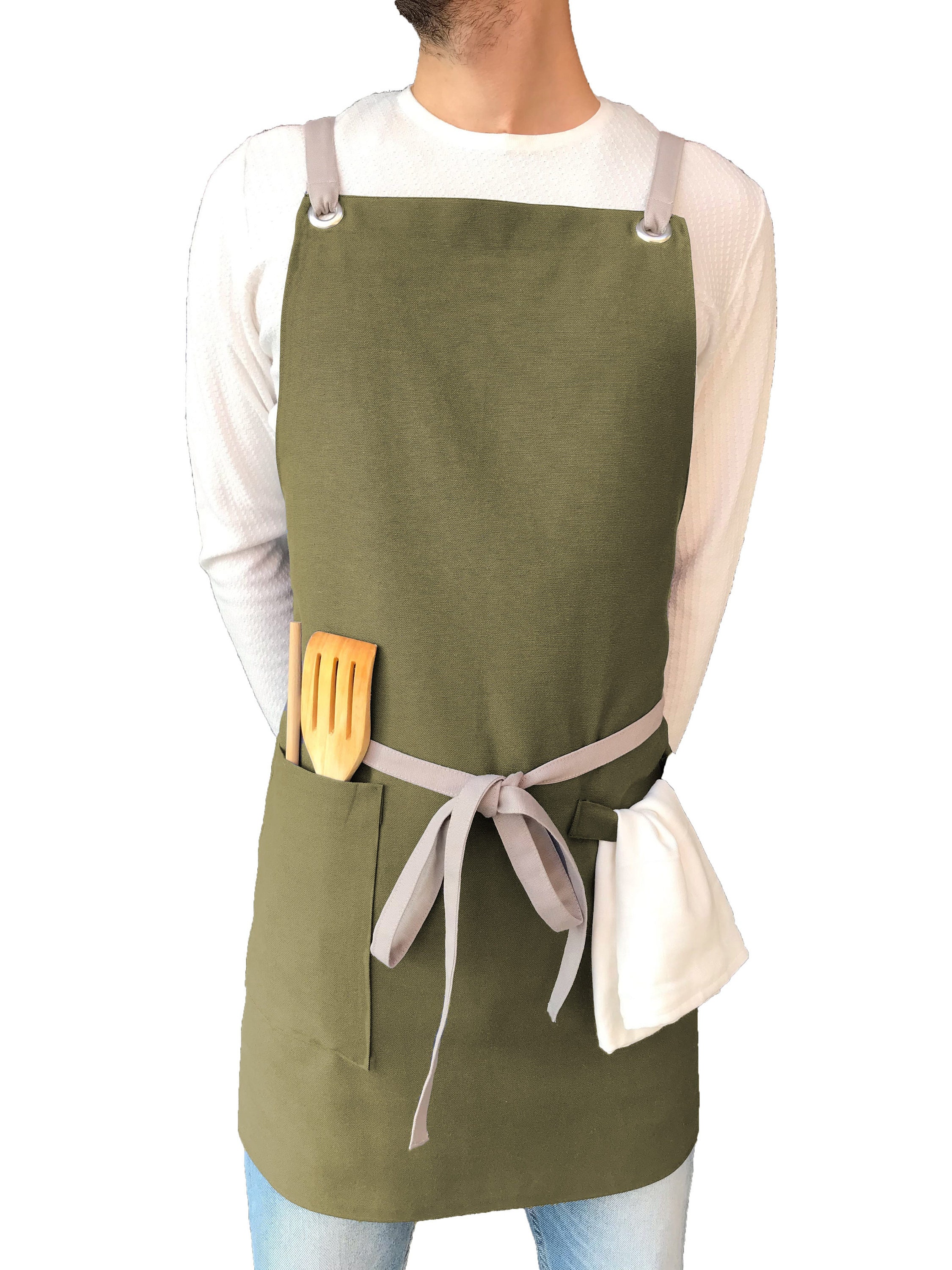 Men and Women Apron Barista Pastry Kitchen Apron Barbers Chefs - Etsy