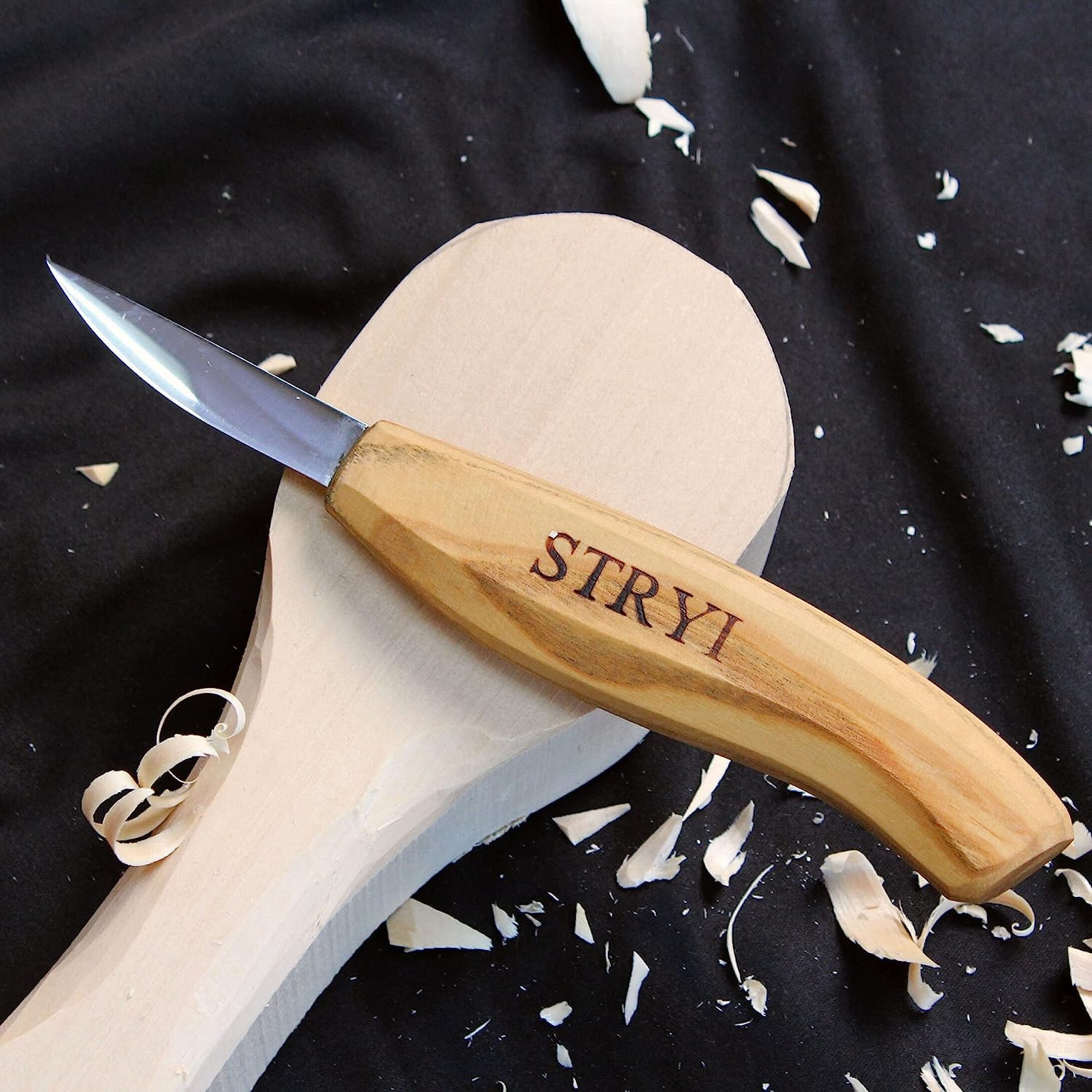 High Carbon Steel Wood Carving Knife Whittling Small Sloyd Knife Blade ...