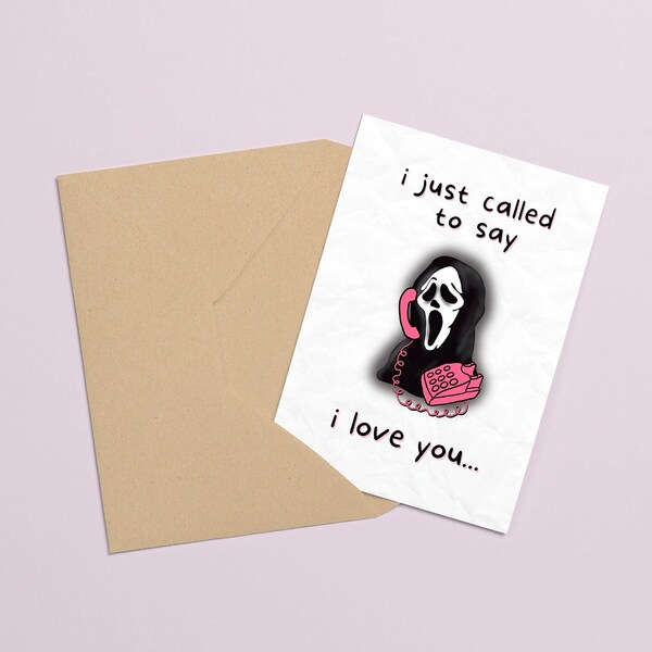 Ghostface Birthday Card - Etsy