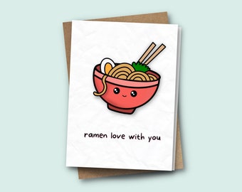 Ramen Greeting Cards - Etsy
