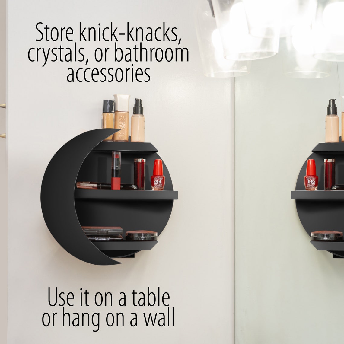 Moon Shelves Boho Decor Shelf for Crystal Moon Shelf - Etsy