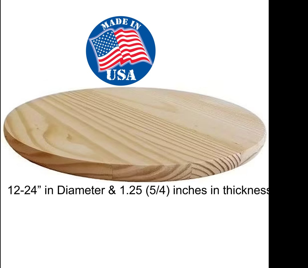 Pine Wood Rounds 15'' in Diamter, 3/4" Thick- Pack of 5 Unfinished Wood ...