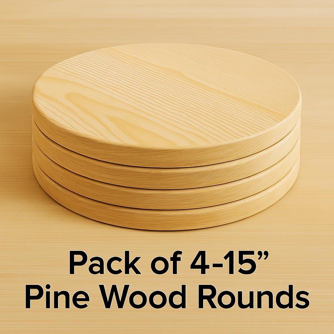 3/4" Thick, Pine Wood Rounds 15 Inch: DIY Craft Blanks, Door Hanger ...