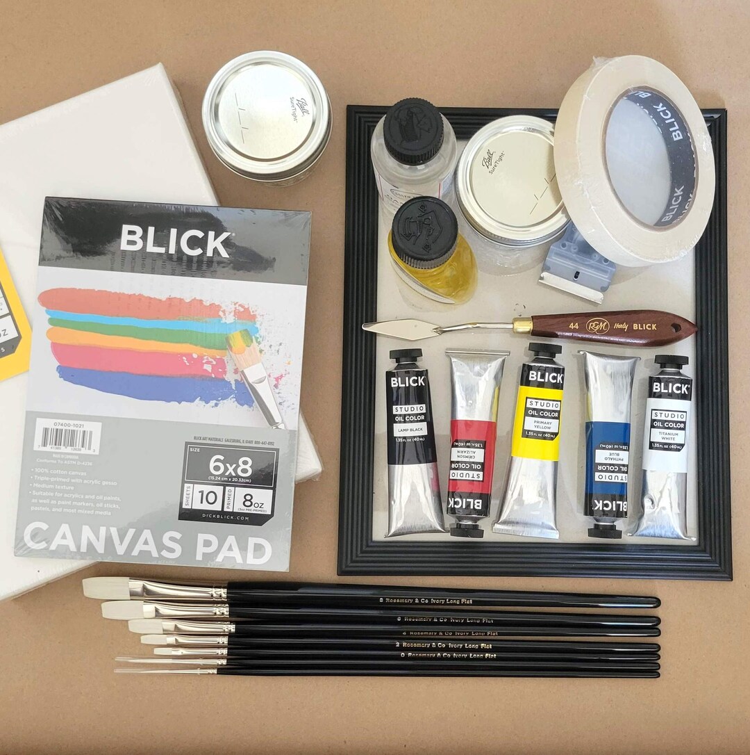 Beginner Oil Painting Kit Complete Starting Supplies - Etsy