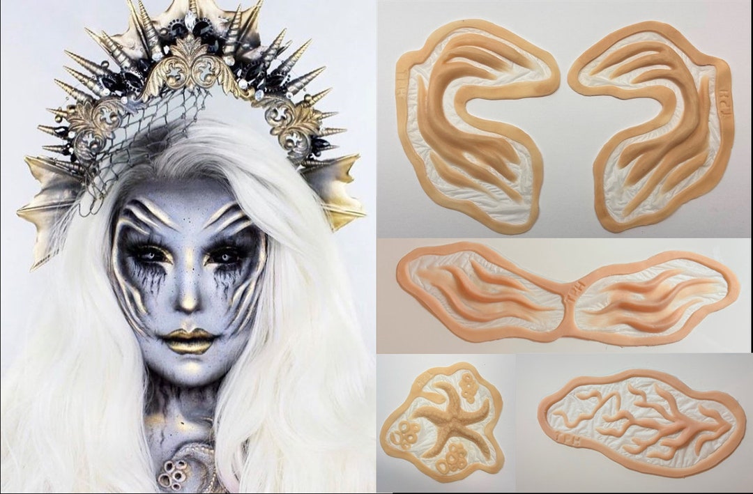 The Full Mermaid Collection SFX Make up Silicone Prosthetics - Etsy