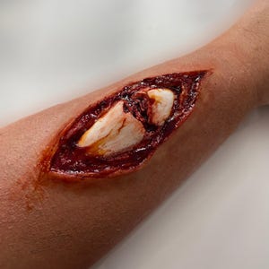 The Broken Bone | Silicone Prosthetic With Plastic Bone | SFX Make up ...