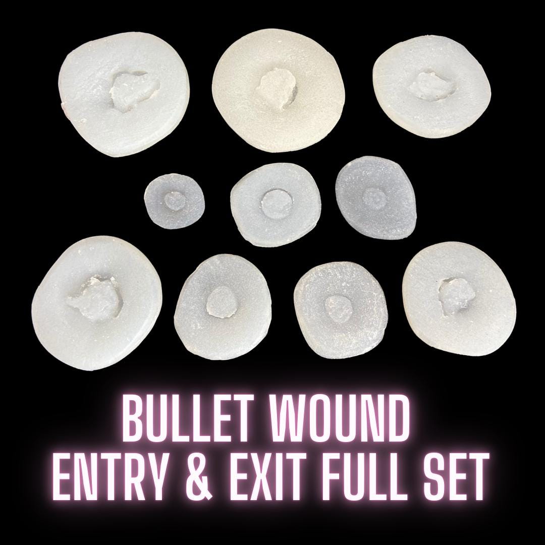 Bullet Wound Bondo Mould Sets | SFX Make up | Silicone Moulds | Entry ...