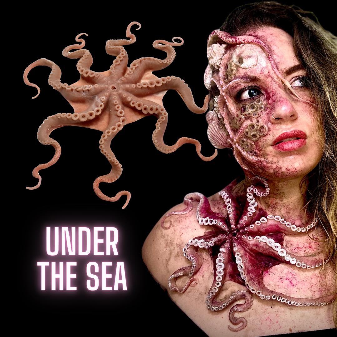 The Octopus | Reusable Silicone Prosthetic | SFX Make up | Pirates of ...