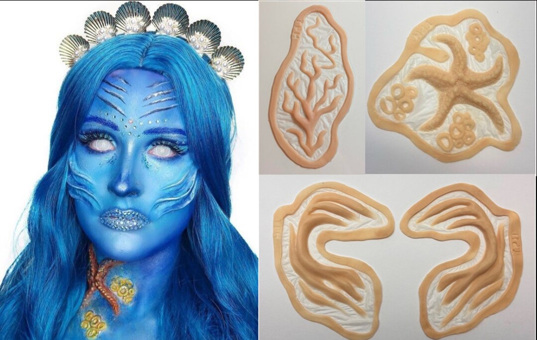 The Medium Mermaid Collection SFX Make up Silicone - Etsy
