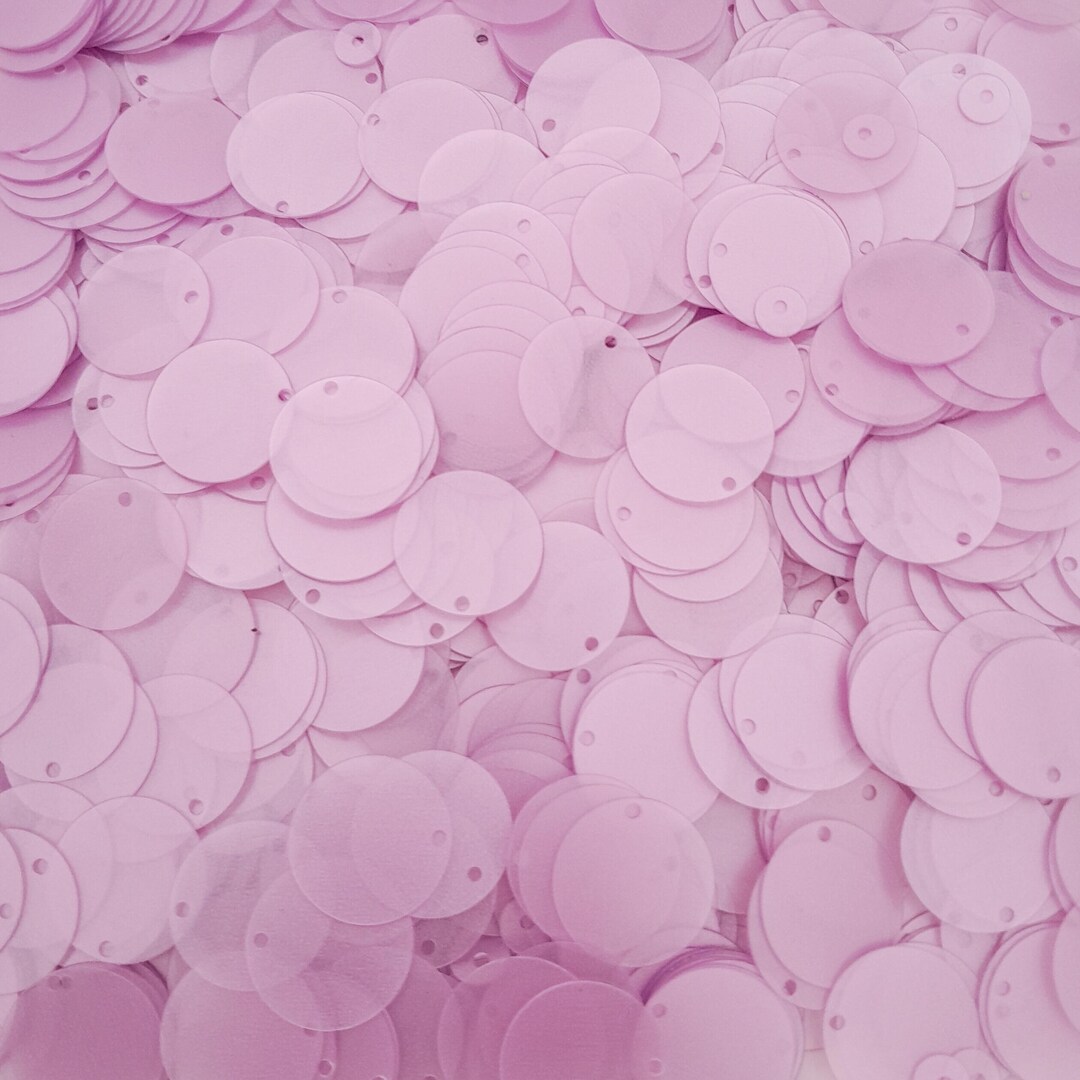 Matte Pastel Purple Sequins: 12mm / 16mm Top Hole Round Paillettes - Etsy