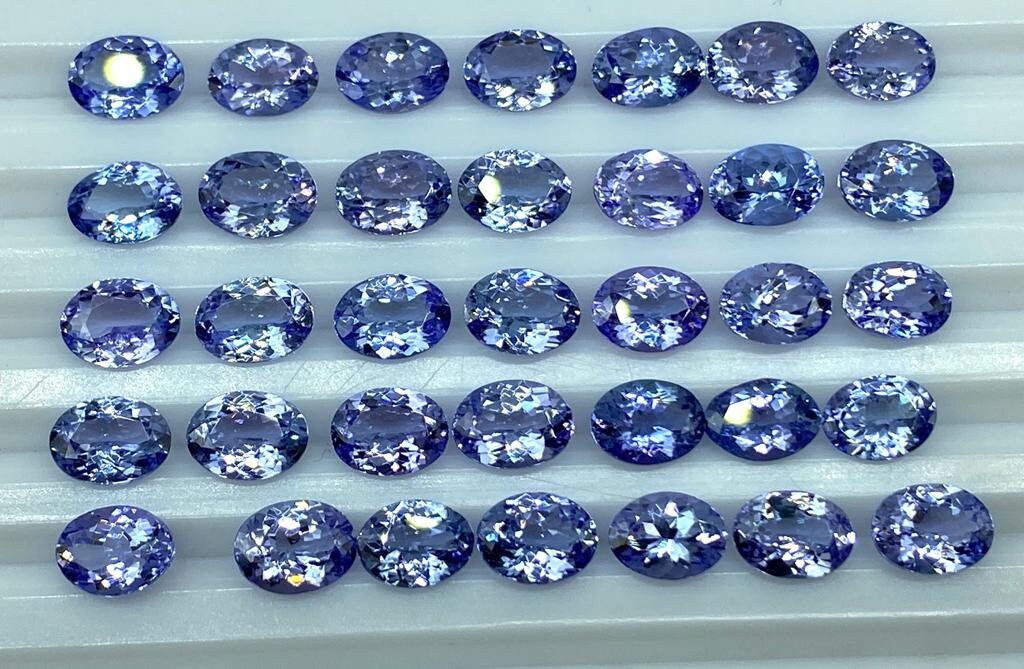 Natural Tanzanite A 6x8mm ovals loose Stone Price Per Piece | Etsy